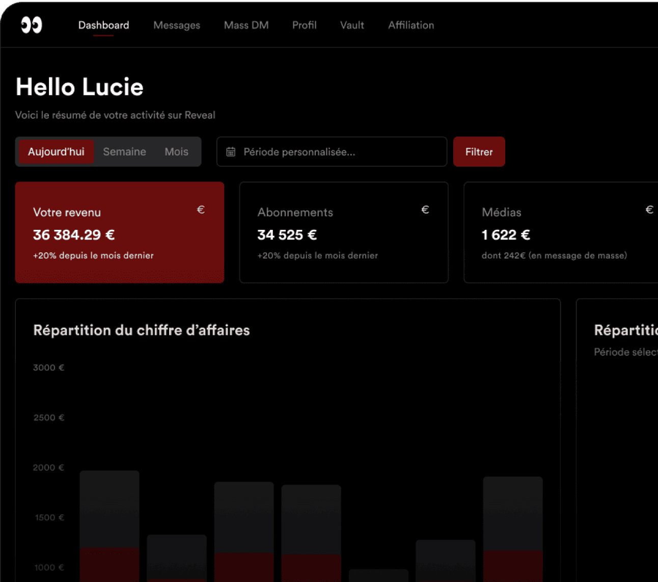 Inscription modèle - Reveal